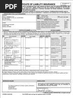 Sample COI | PDF | Liability Insurance | Insurance