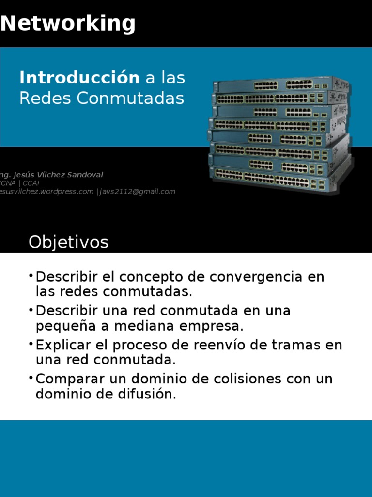 Introduccion A Las Redes Conmutadas | PDF | Conmutador de red | Red de computadoras