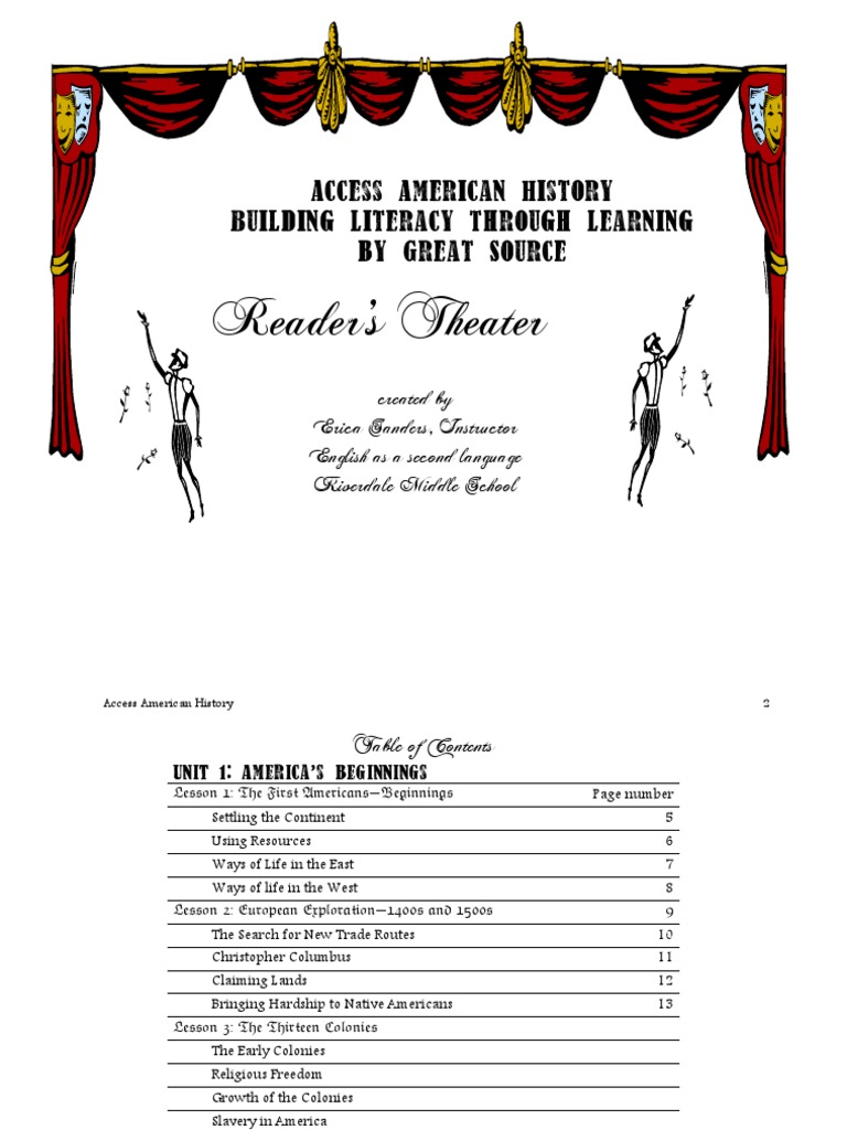 Native American Reader's Theater Guide | PDF | Christopher Columbus ...