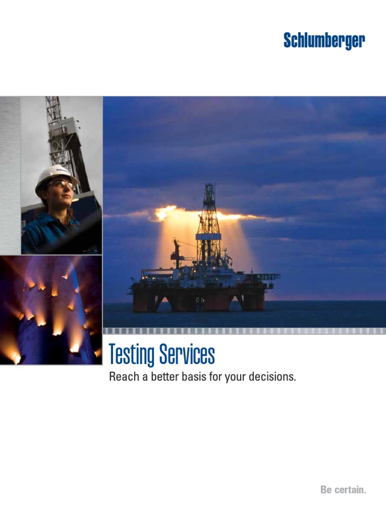 Testing Services Brochure | PDF | Petroleum Reservoir | Expert
