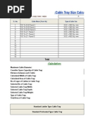 Cable Tray Size Calculation Guide | PDF | Length