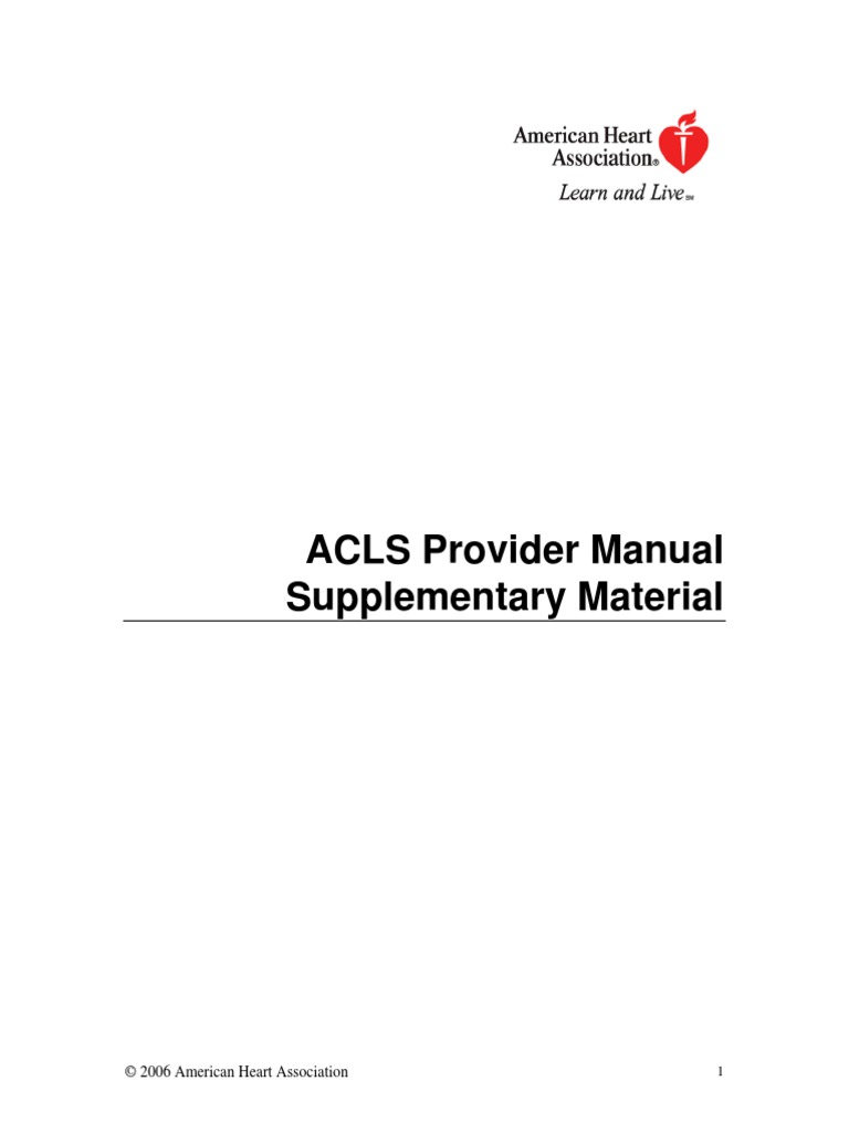 ACLS | PDF | Cardiopulmonary Resuscitation | Breathing