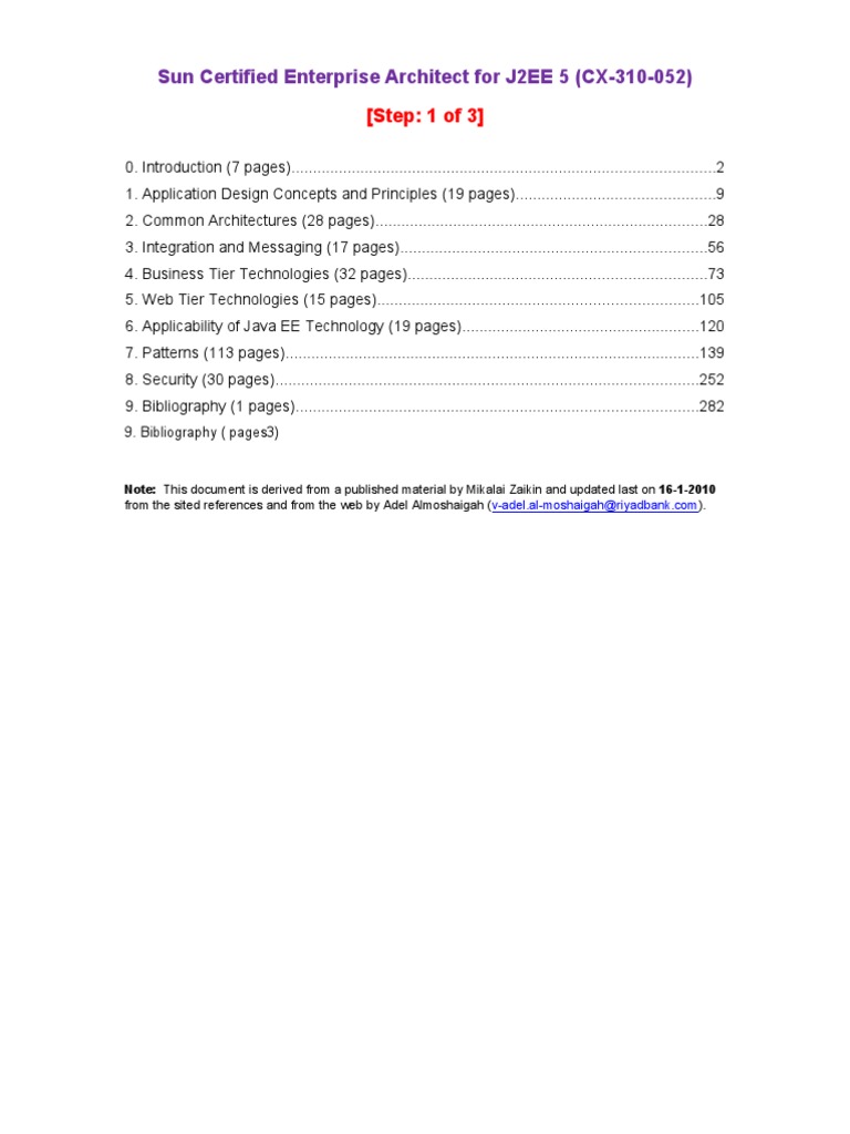 J2EE 5 Architect Exam Study Guide | PDF | Inheritance (Object Oriented Programming) | Enterprise ...