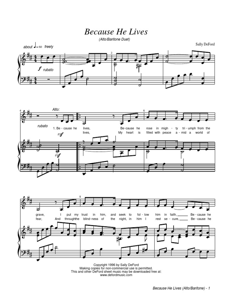 Guitar Chords For Because He Lives