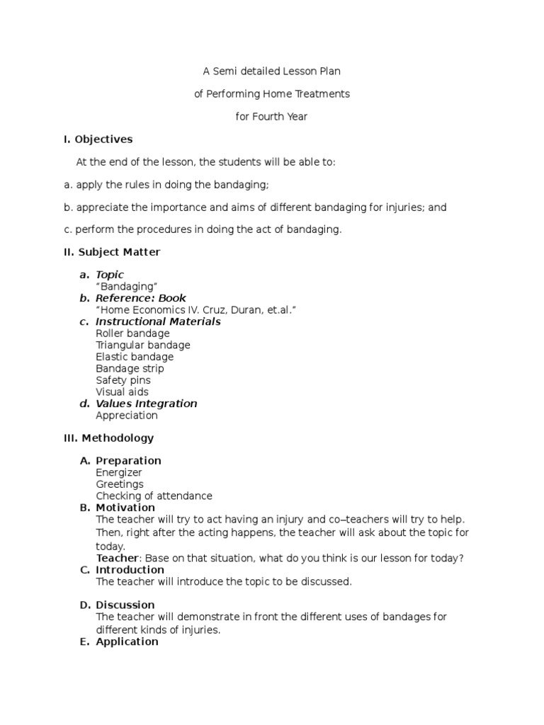 A Semi Detailed Lesson Plan | PDF