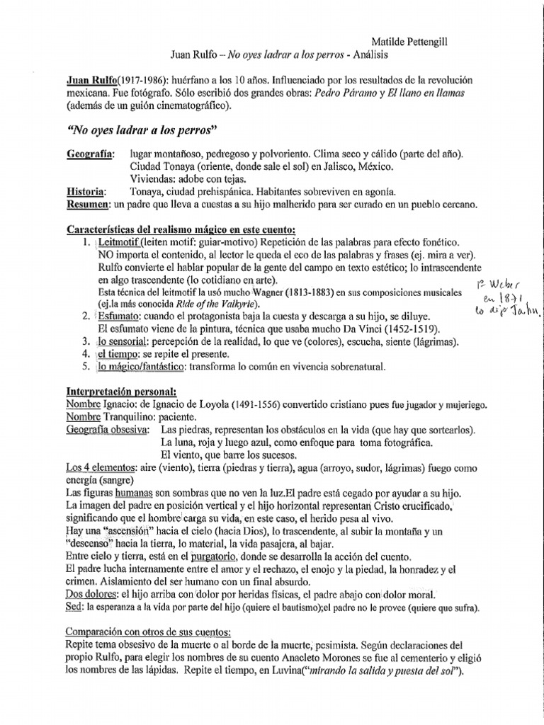 Rulfo-No Oyes Ladrar A Los Perros | PDF