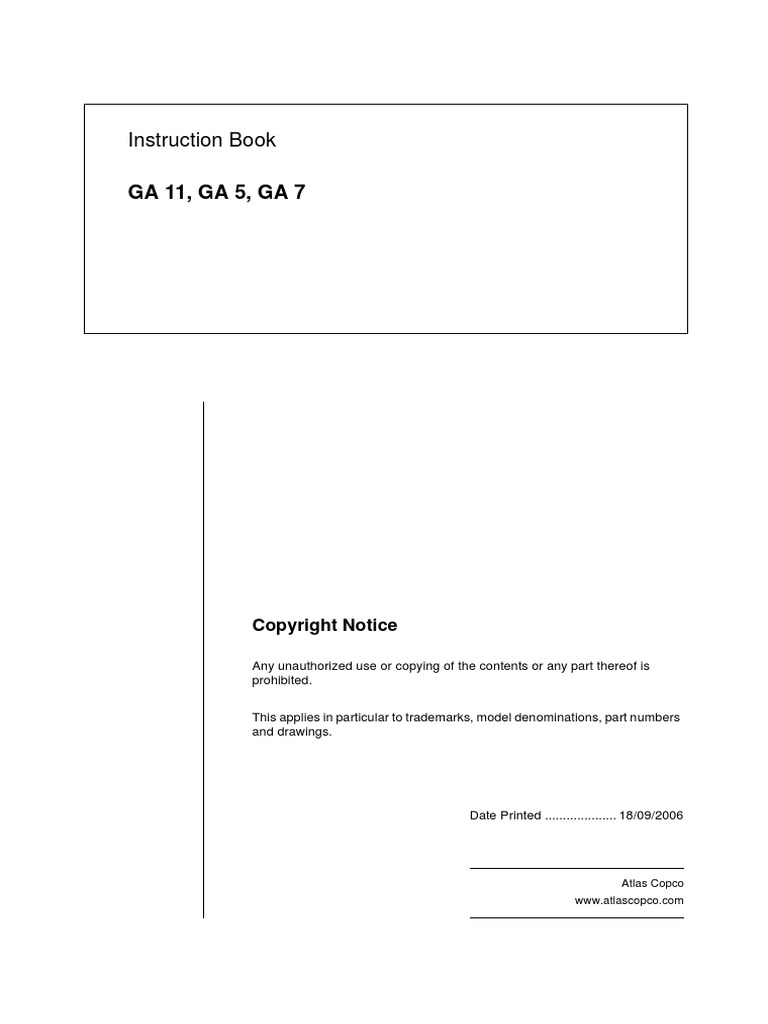 Ga5 11 Manual | PDF