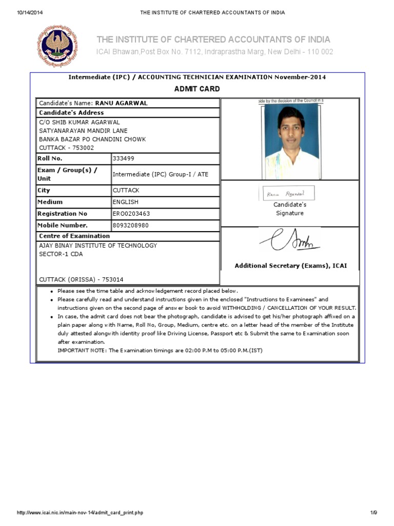 The Institute of Chartered Accountants of India: ICAI Bhawan, Post Box ...