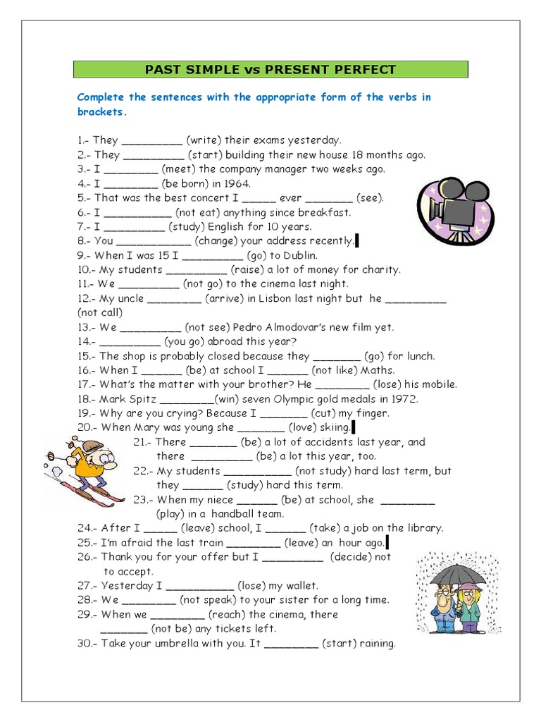 Past Simple vs Present Perfect
