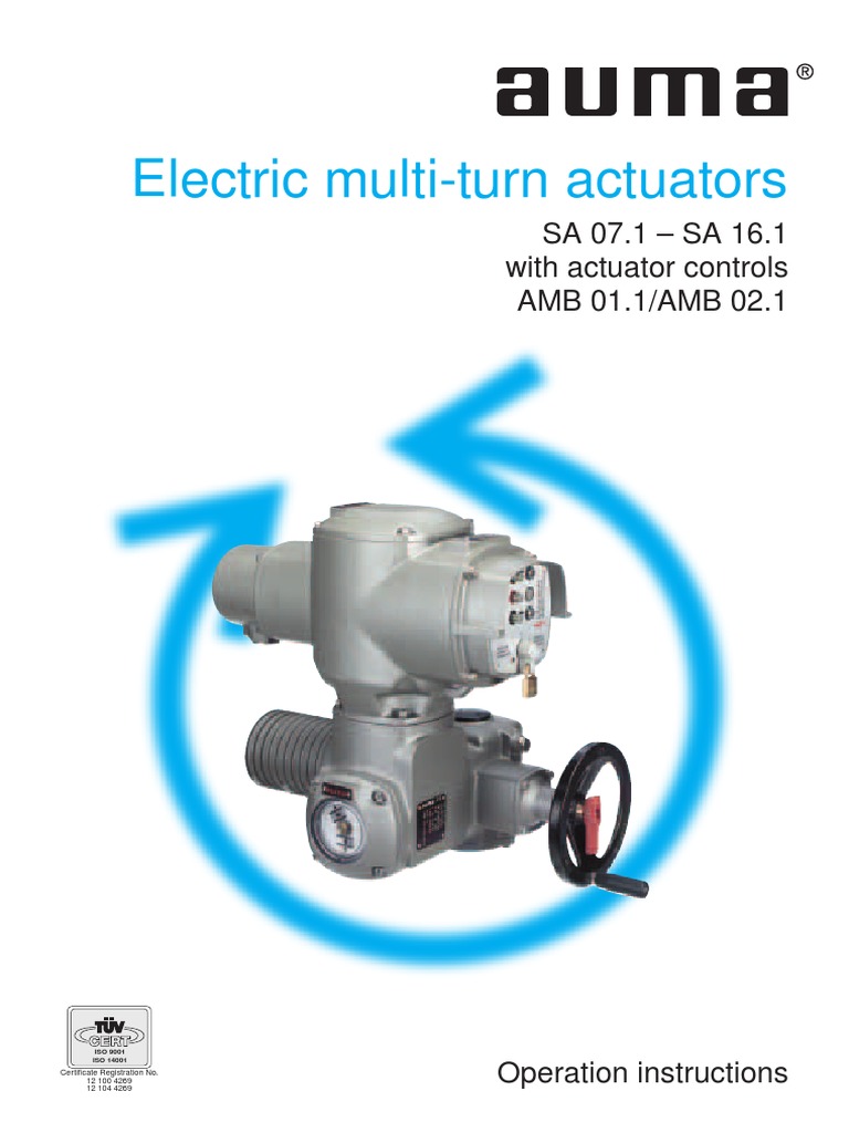 Electric Multi-Turn Actuators | PDF | Electrical Connector | Ac Power ...