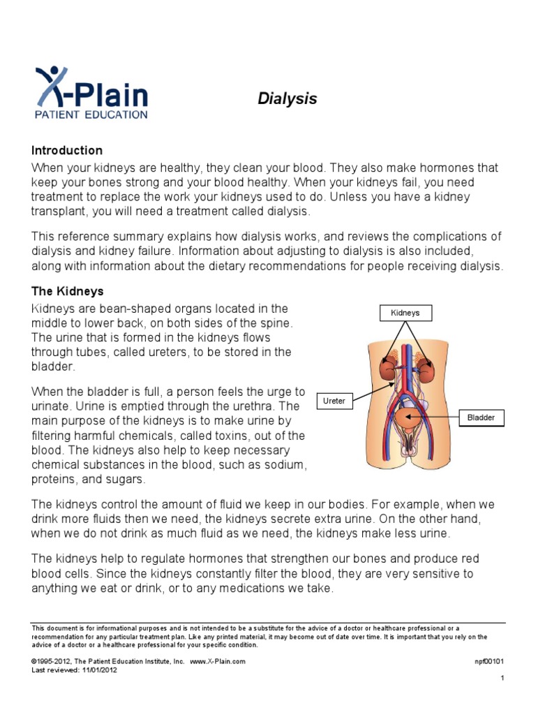 Dialysis Education | Dialysis | Hemodialysis