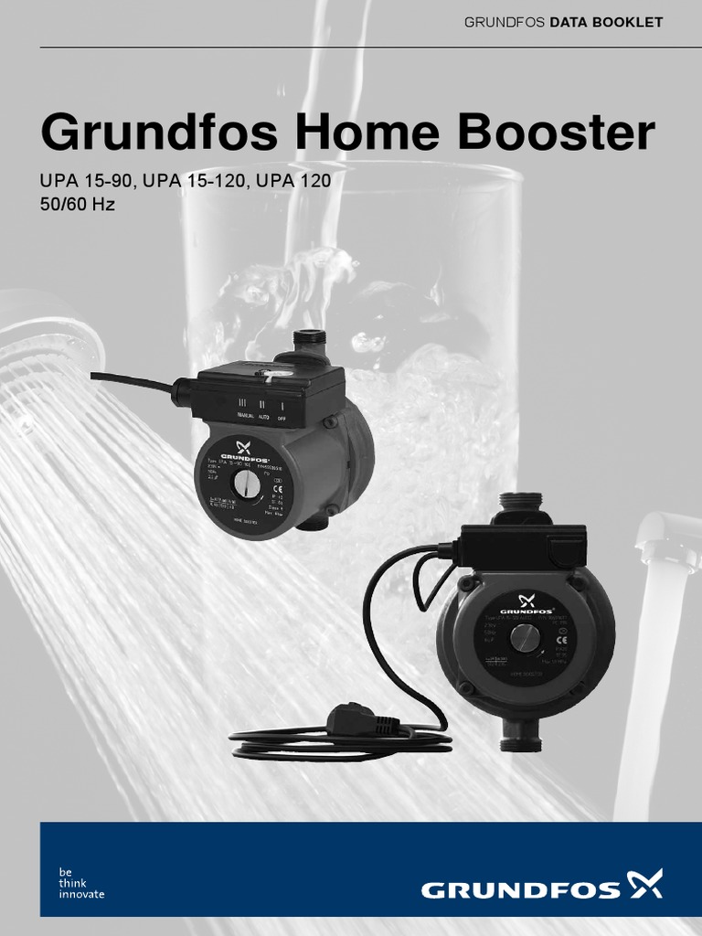 Bomba Grundfos UPA120 Booklet | PDF | Bearing (Mechanical) | Pump