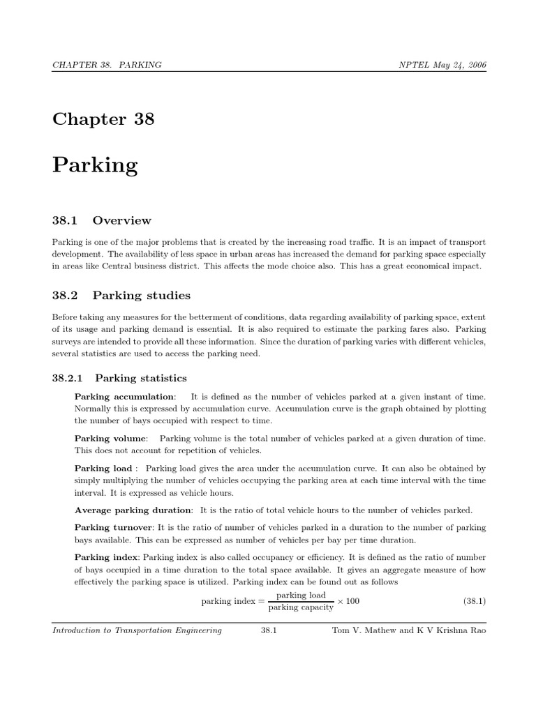 Parking | PDF
