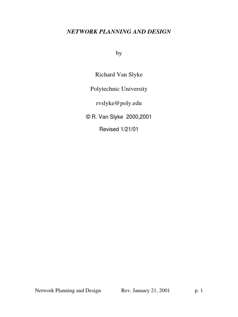 Network Planning and Design | PDF | Quality Of Service | Computer Network