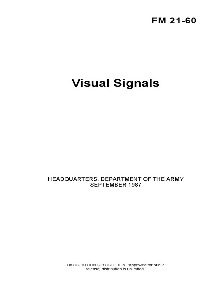 Military Visual Communication Guide | PDF | Flag | Infantry
