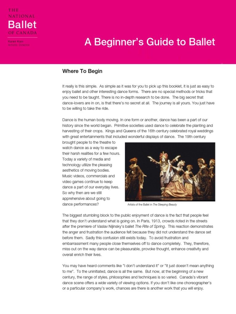 Beginners Guide To Ballet | PDF