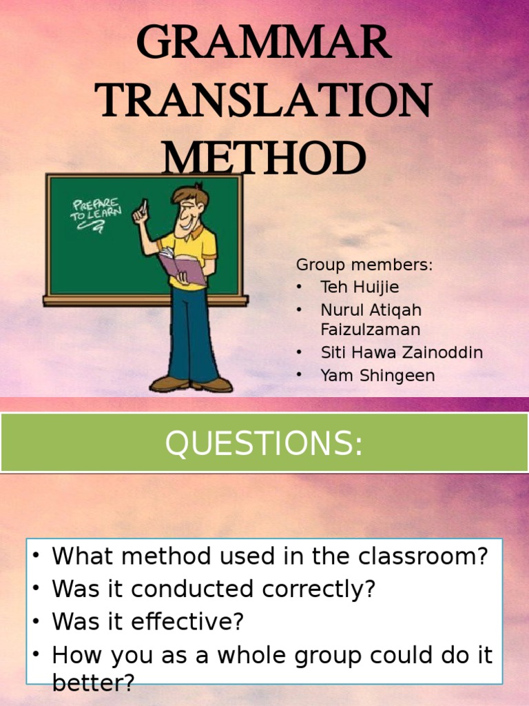 Grammar Translation Method | Download Free PDF | Flashcard | Translations