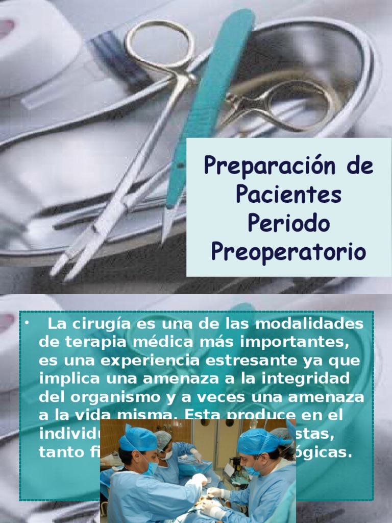 Preoperatorio | PDF | Consentimiento informado | Medicina CLINICA