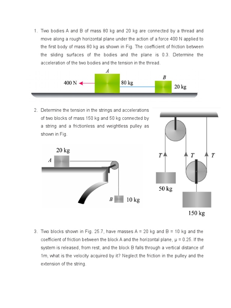 Dynamics | PDF | Friction | Tension (Physics)