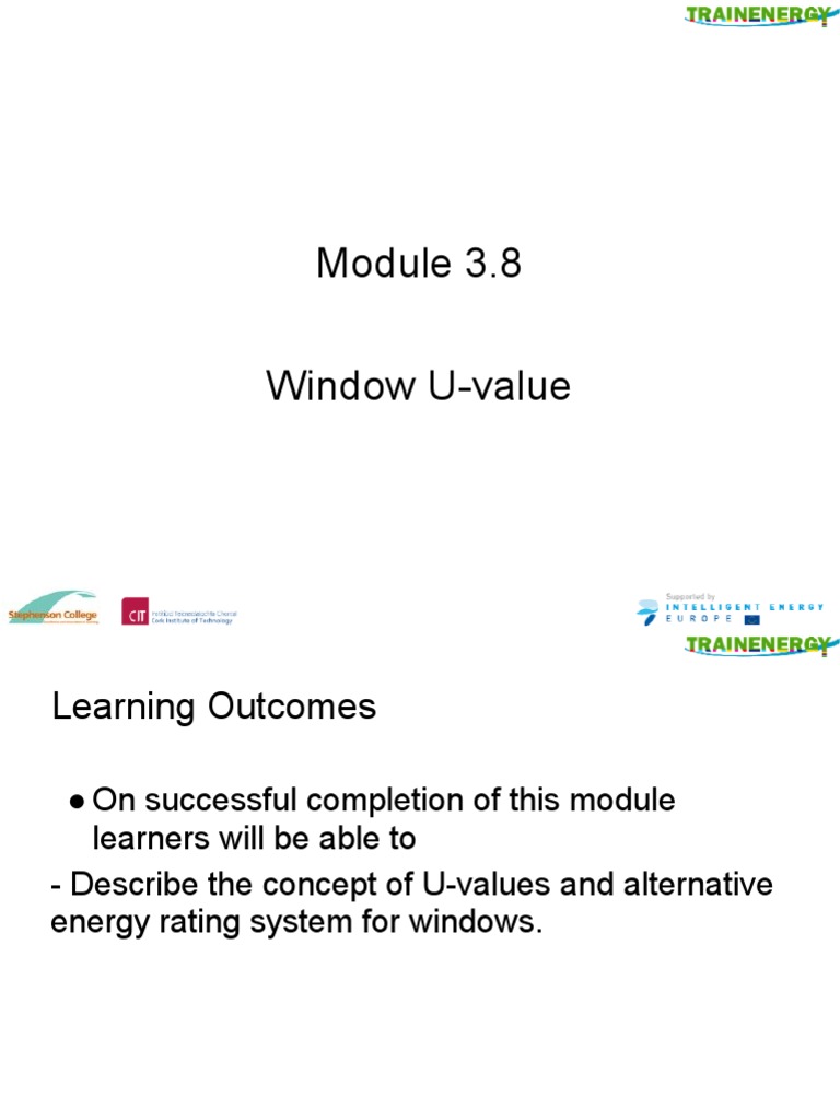 Window U-Value Module | PDF | Window | Glasses