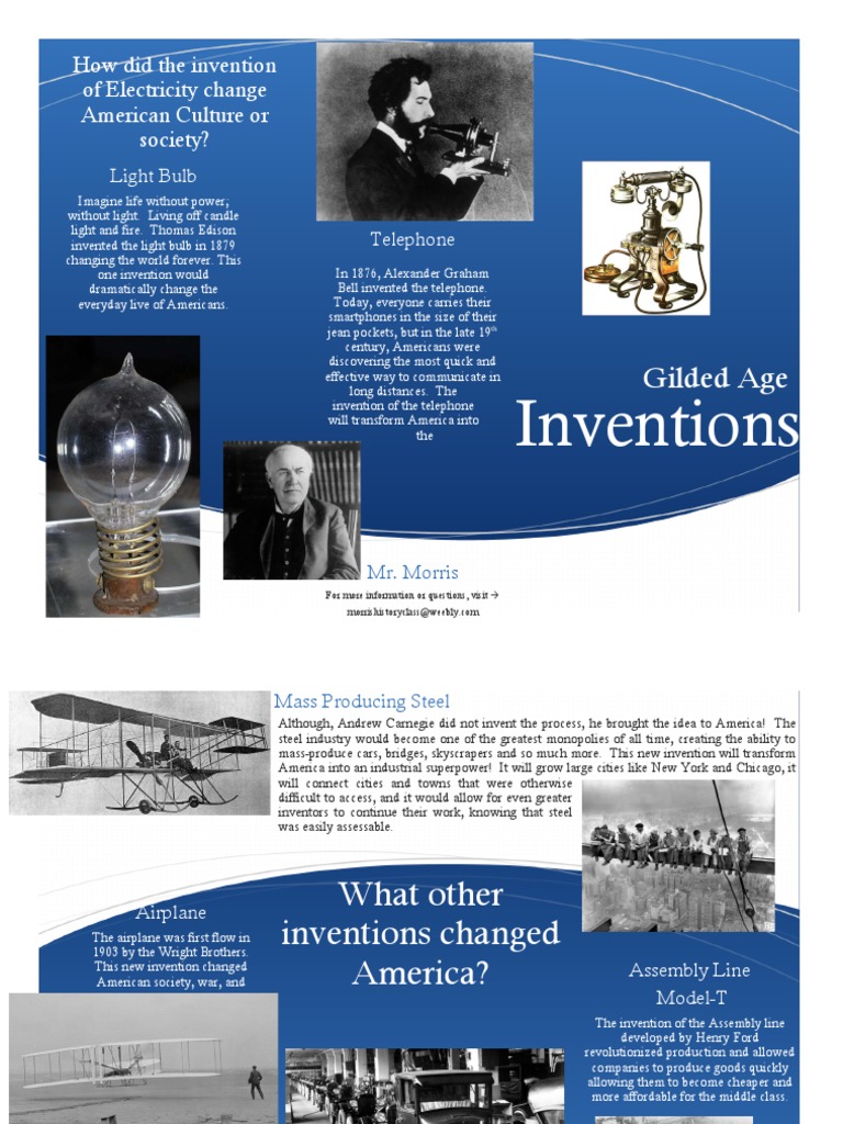 Impact of Key Inventions on America | PDF