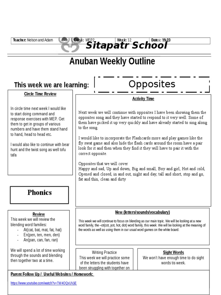 MEP2 Week12 | PDF | Language Arts & Discipline