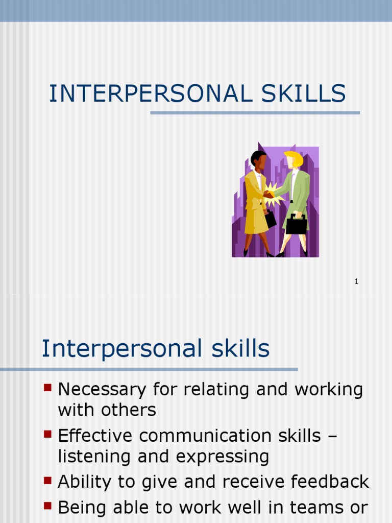 Interpersonal Skills Presentation | PDF