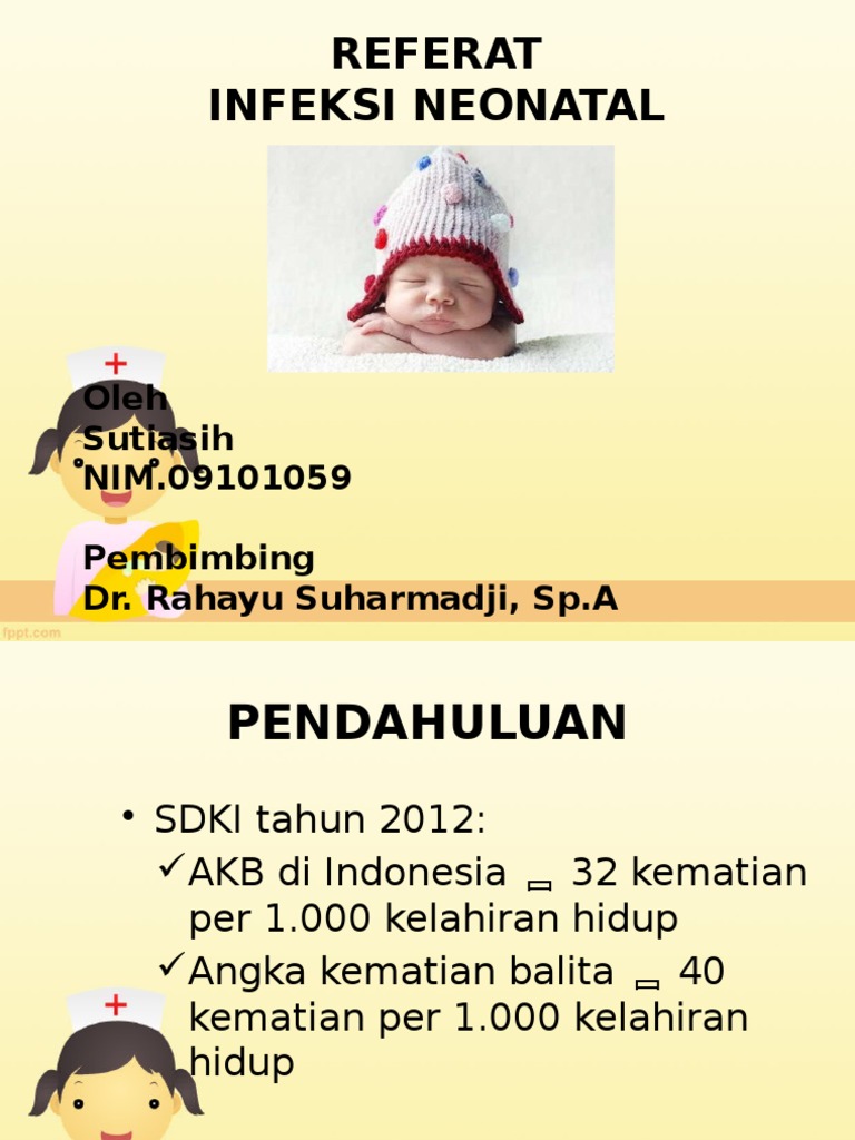 Referat Infeksi Neonatal | PDF | Kesehatan Holistik | Sains & Matematika