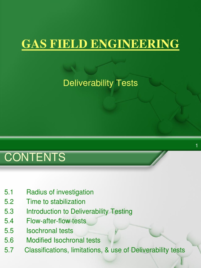 Gas Field Engineering - Deliverability Tests | PDF | Logarithm | Gases