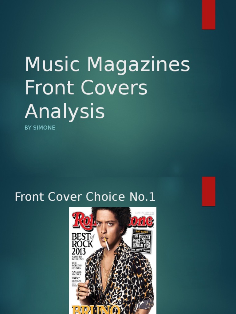 Music Magazine Cover Pages 2 Final Piece | PDF | Letter Case | Typefaces