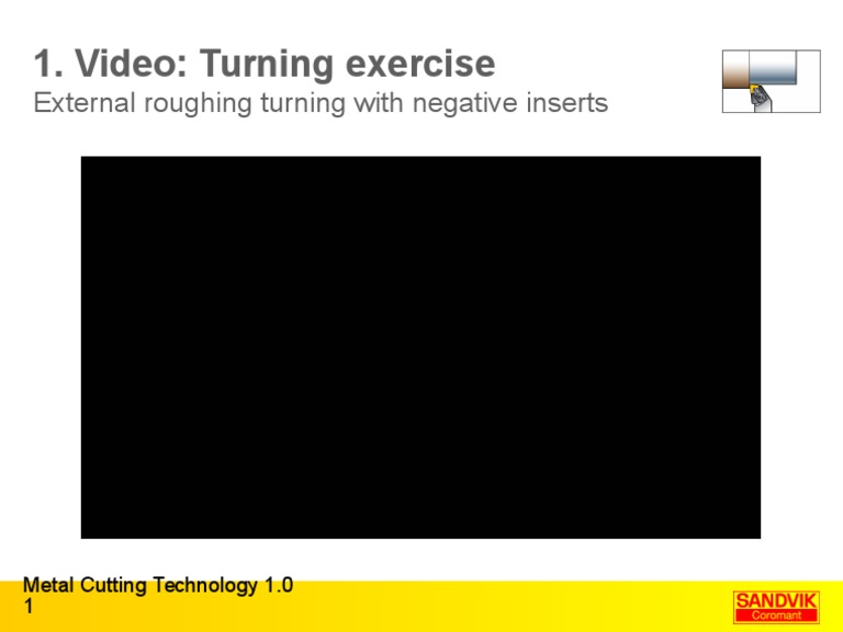 Turning Exercise with Negative Inserts | PDF