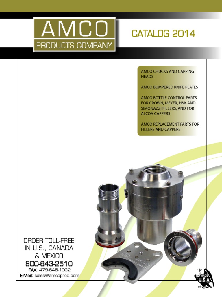 2014 AMCO Catalog | PDF | Valve | Washer (Hardware)