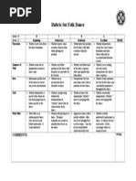 Dance Performance Rubric | PDF | Dances | Choreography