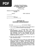 Motion To Quash Sample | PDF | Element (Criminal Law) | Jurisdiction