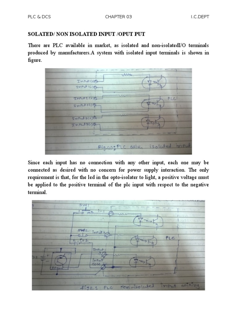 Isolated vs non-isolated PLC I/O terminals | PDF | Switch | Transistor