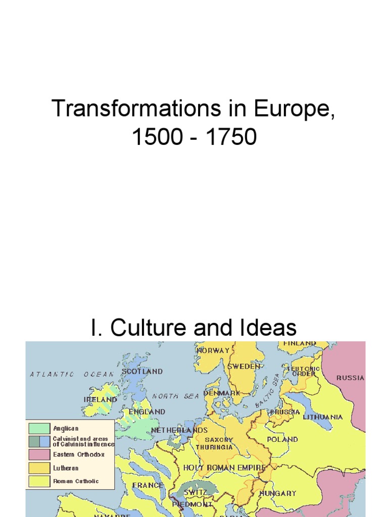 Transformations in Europe, 1500 - 1750 | PDF | Protestant Reformation ...