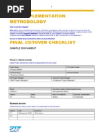 Cutover Plan Template | PDF | Databases | Application Software