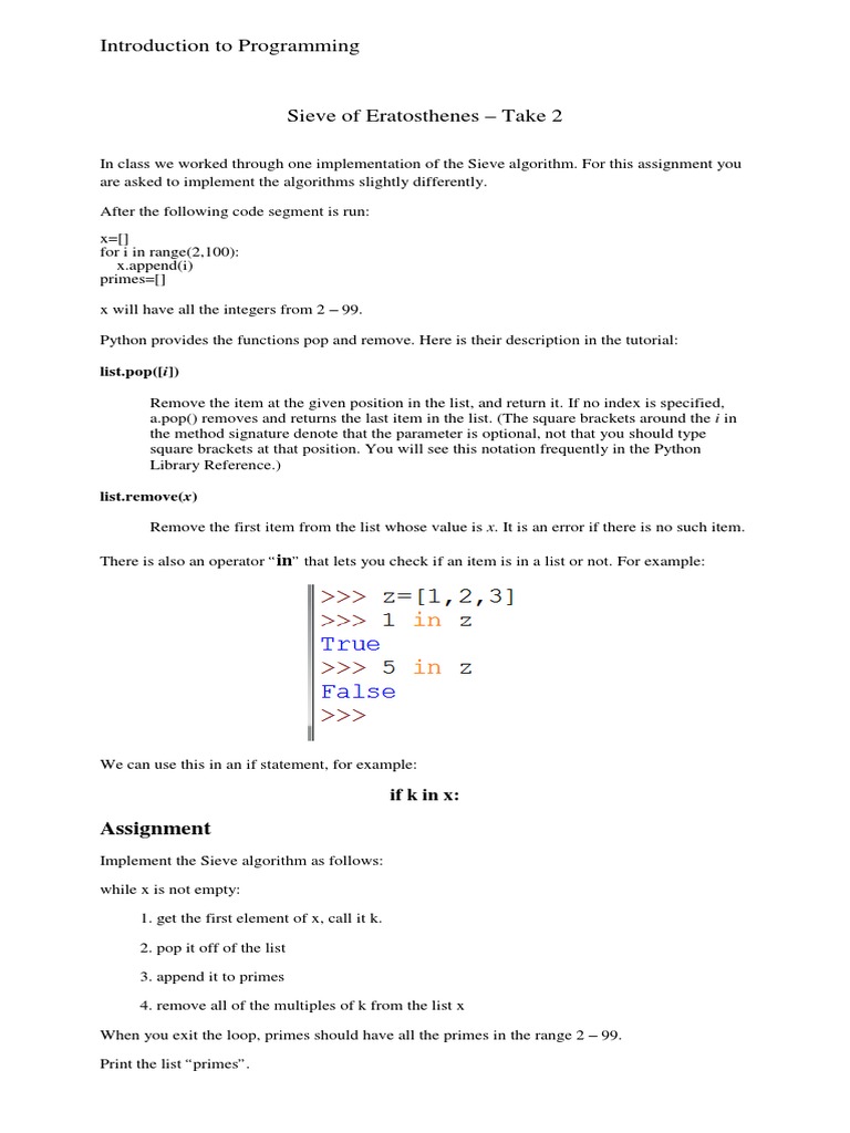 Introduction To Programming: Assignment | PDF | Computers