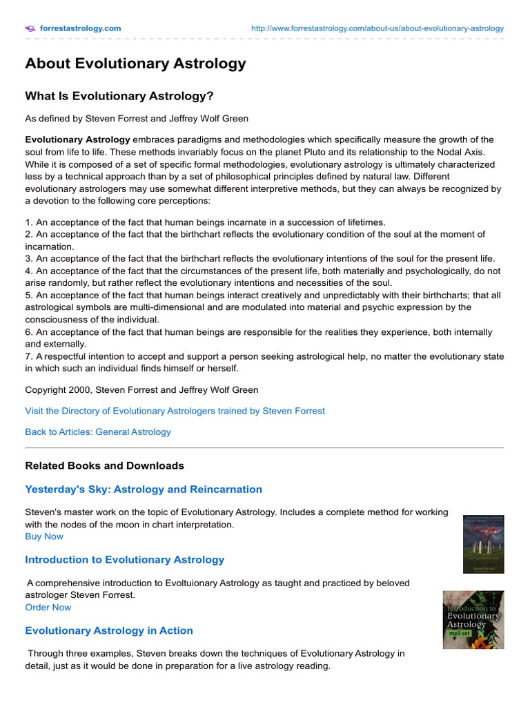 About Evolutionary Astrology | Download Free PDF | Astrology | Evolution