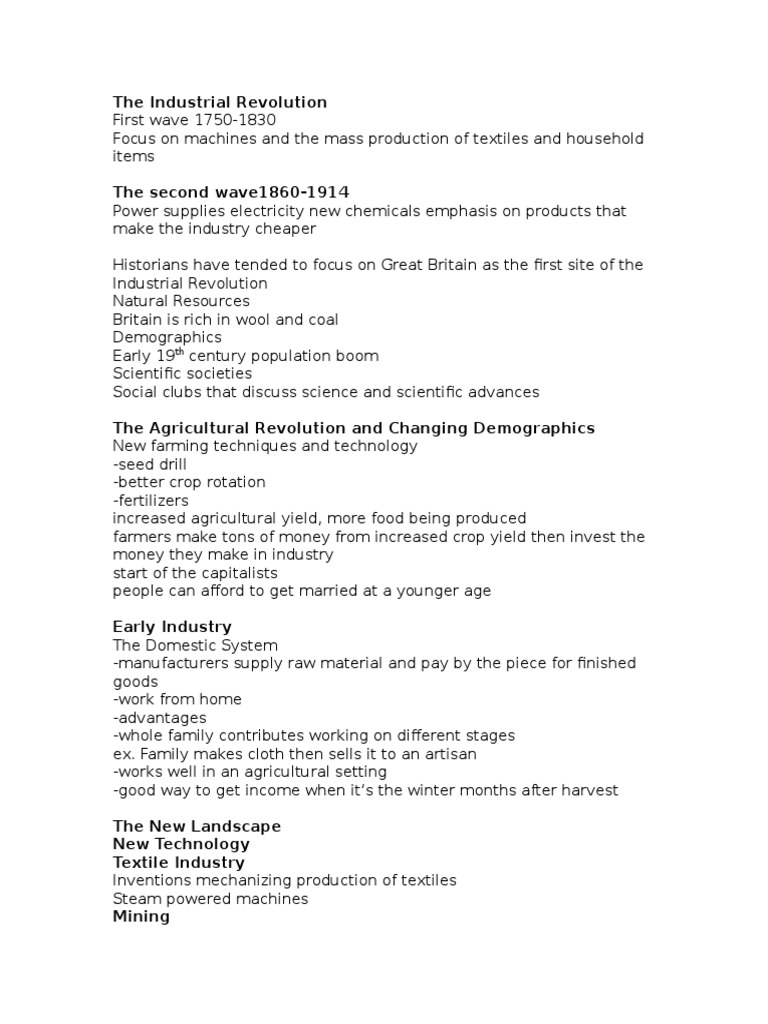 The Industrial Revolution | PDF