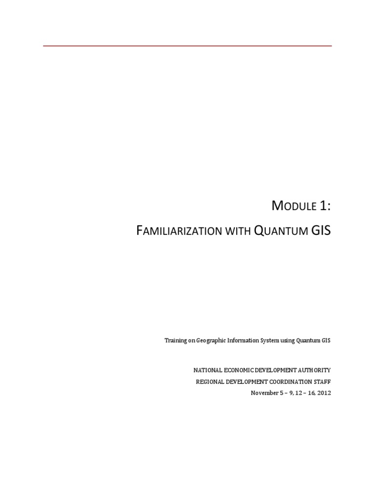 Introduction to Quantum GIS Basics | PDF | Geographic Information System | Graphical User Interfaces