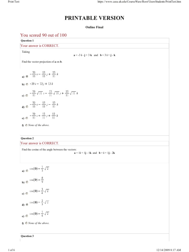 Calc 3 Final PDF | PDF
