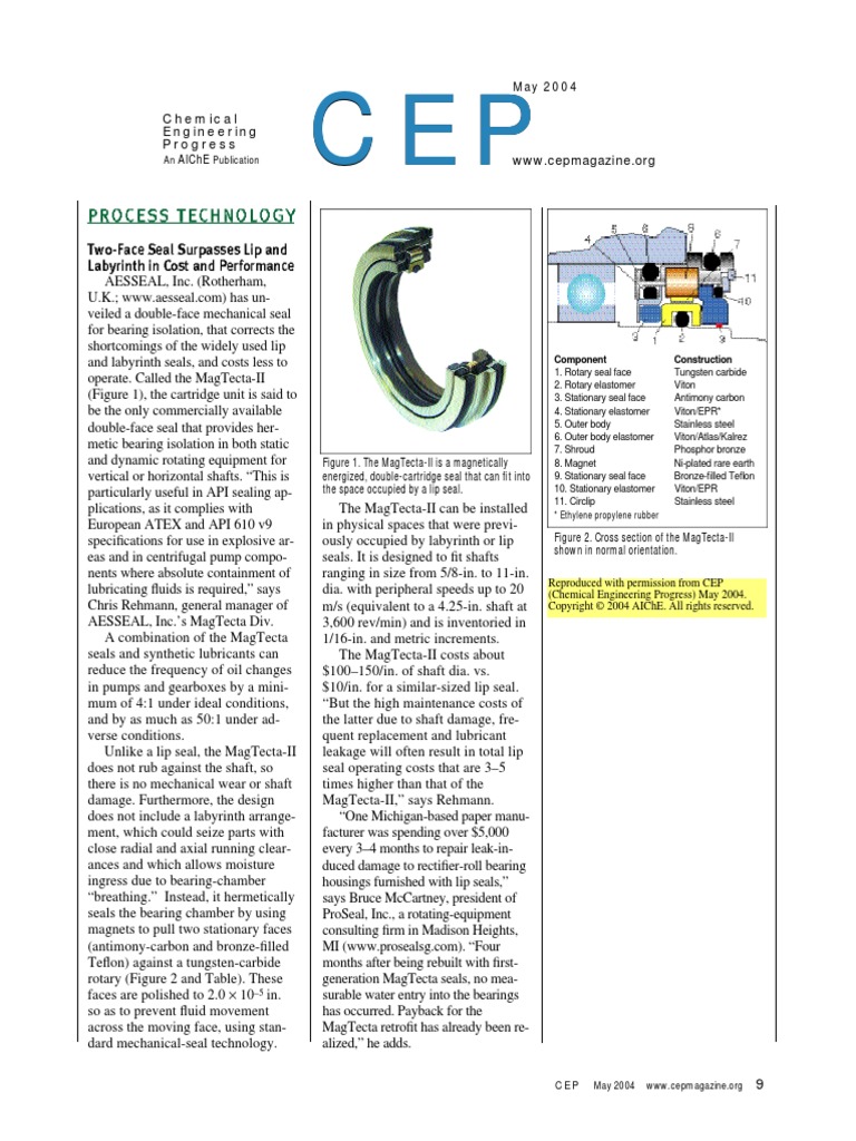Chemical Engineering Progress: An Publication | PDF | Bearing ...