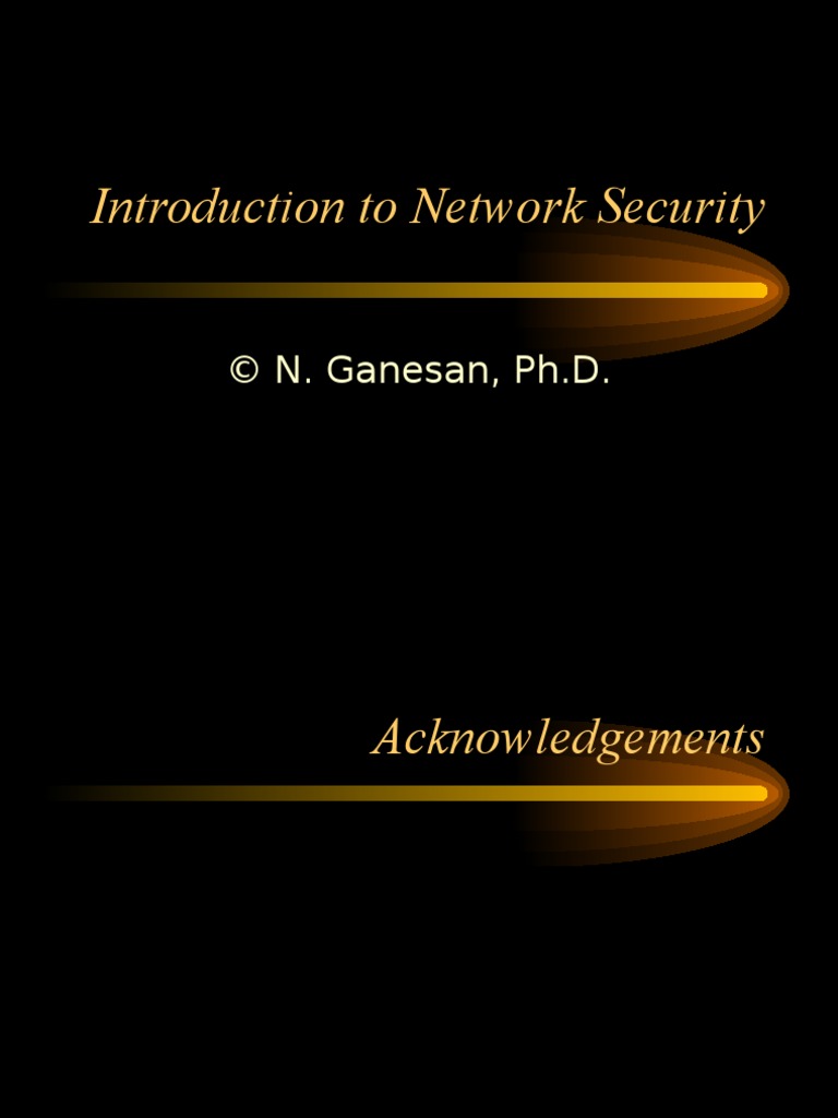 Introduction To Network Security | PDF | Malware | Computer Security