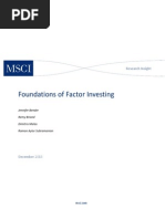 Model Insight MSCI Integrated Factor Crowding Model | PDF | Volatility ...