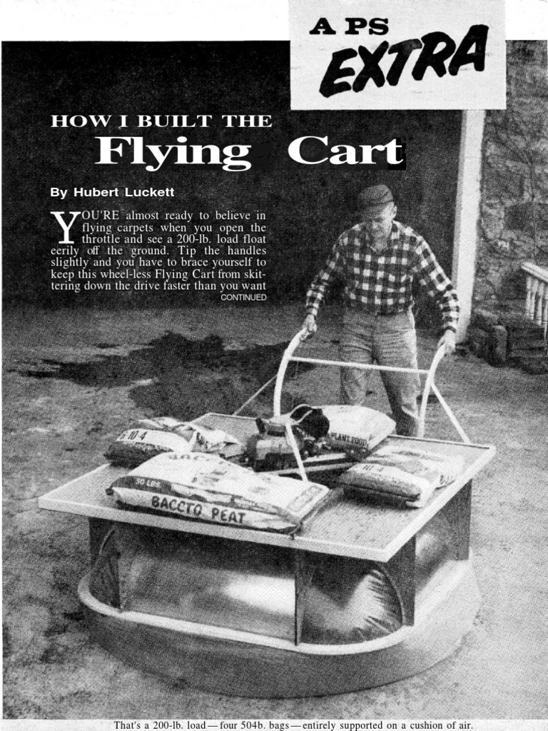 Flying Cart Hovercraft Plans | PDF | Screw | Lift (Force)