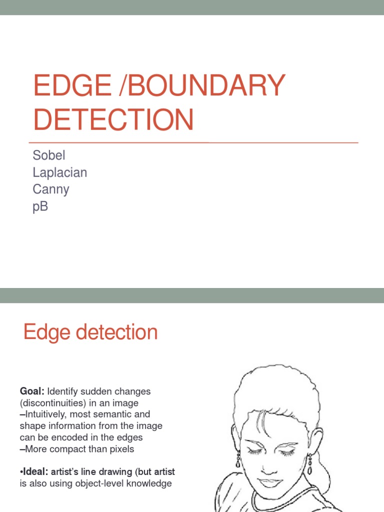 Edge and Boundary Detection | PDF | Computer Vision | Multidimensional Signal Processing
