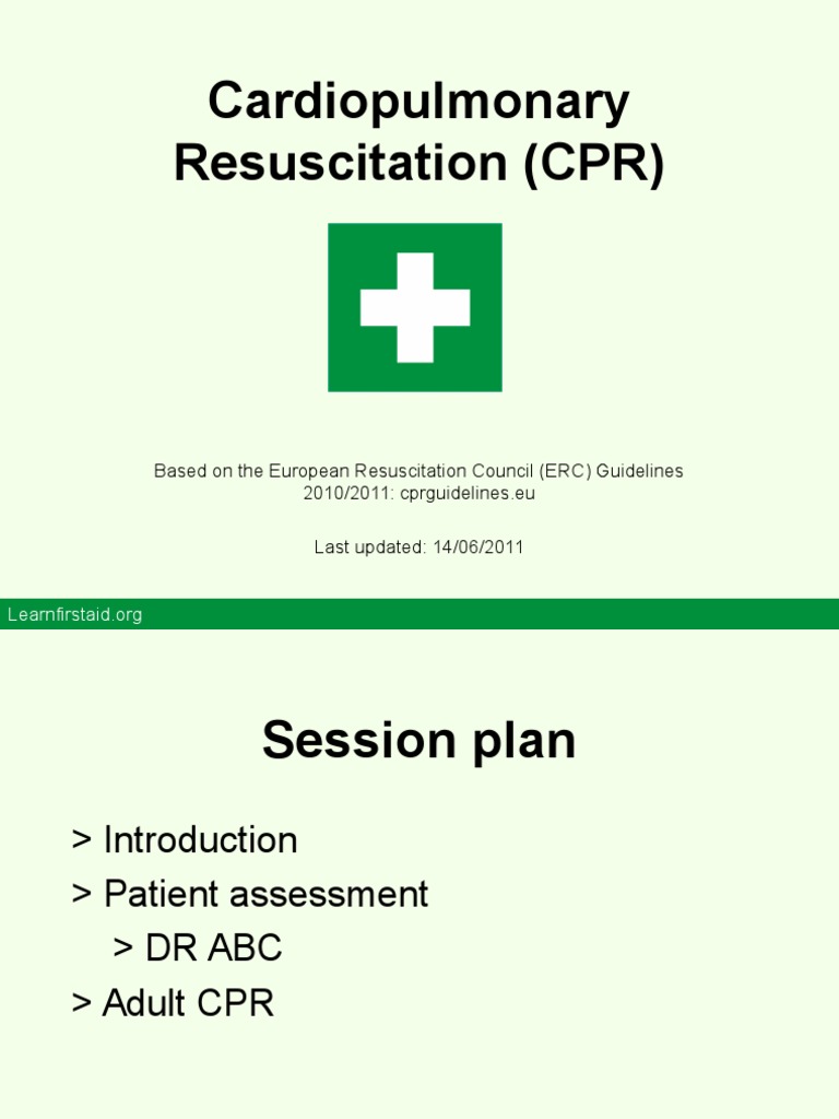 Cardiopulmonary Resuscitation (CPR) | PDF | Cardiopulmonary ...