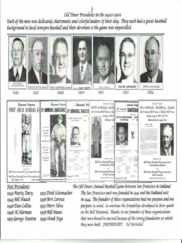 Photos of Old Timers | PDF