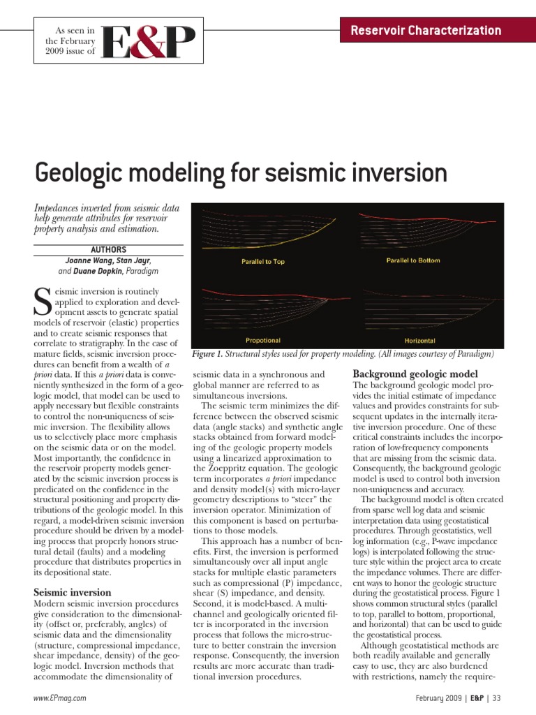 ART 2009 02 GeologicModeling | PDF | Earth Sciences | Geology